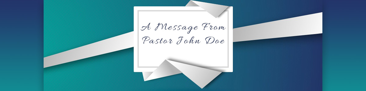 Pastor's Note | Ebenezer United Methodist Church